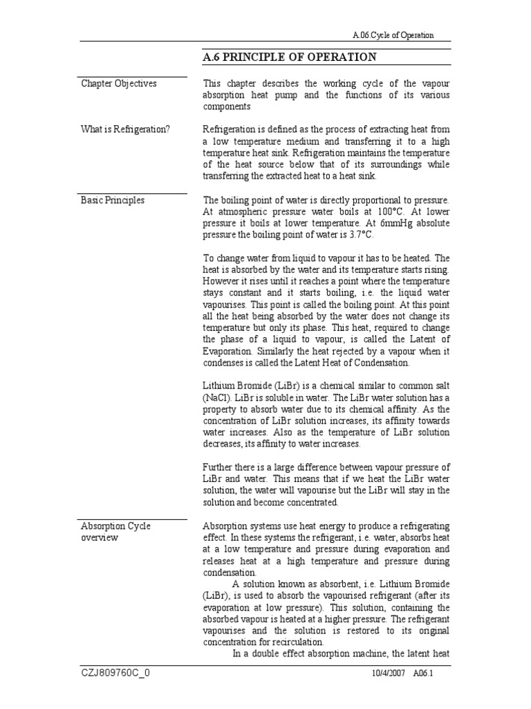 Vam Principle of Operation | Download Free PDF | Heat Exchanger ...