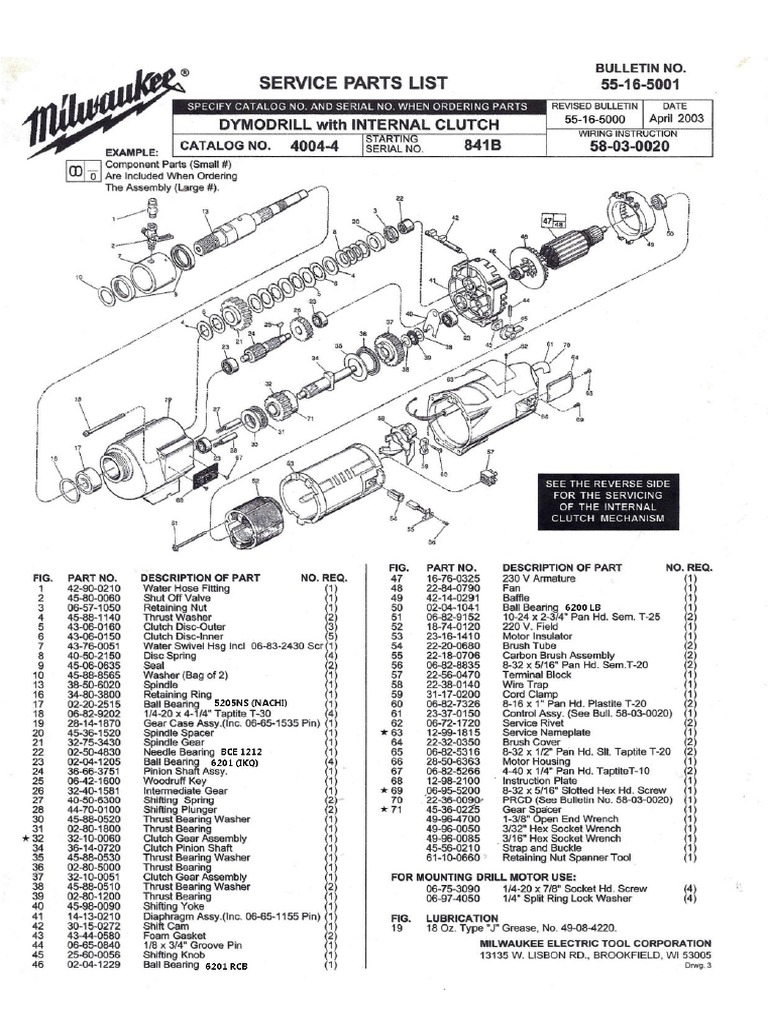 Motor Milwaukee BB5000 | PDF