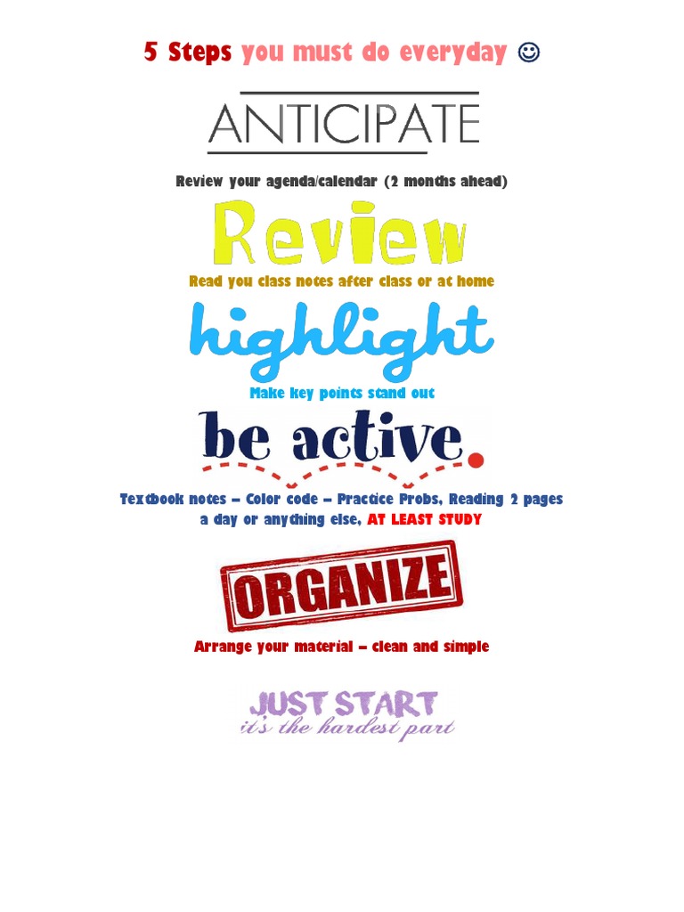 5 Step You Must Do Everyday | PDF