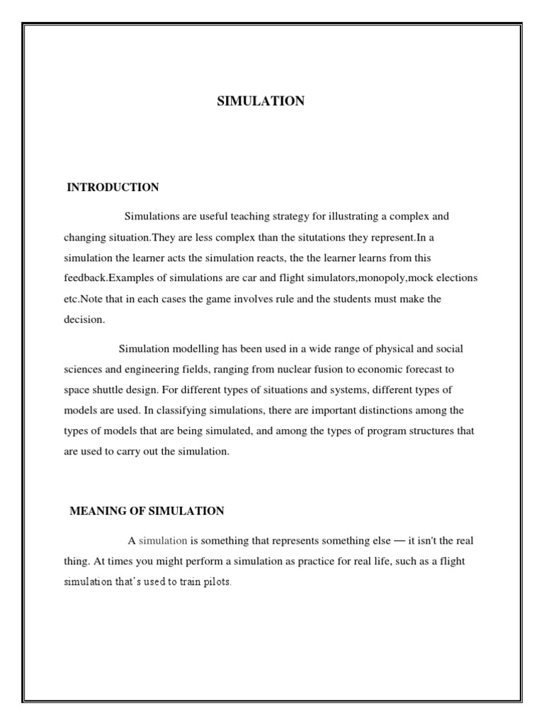 Steps Of Simulation Pdf Simulation Nursing