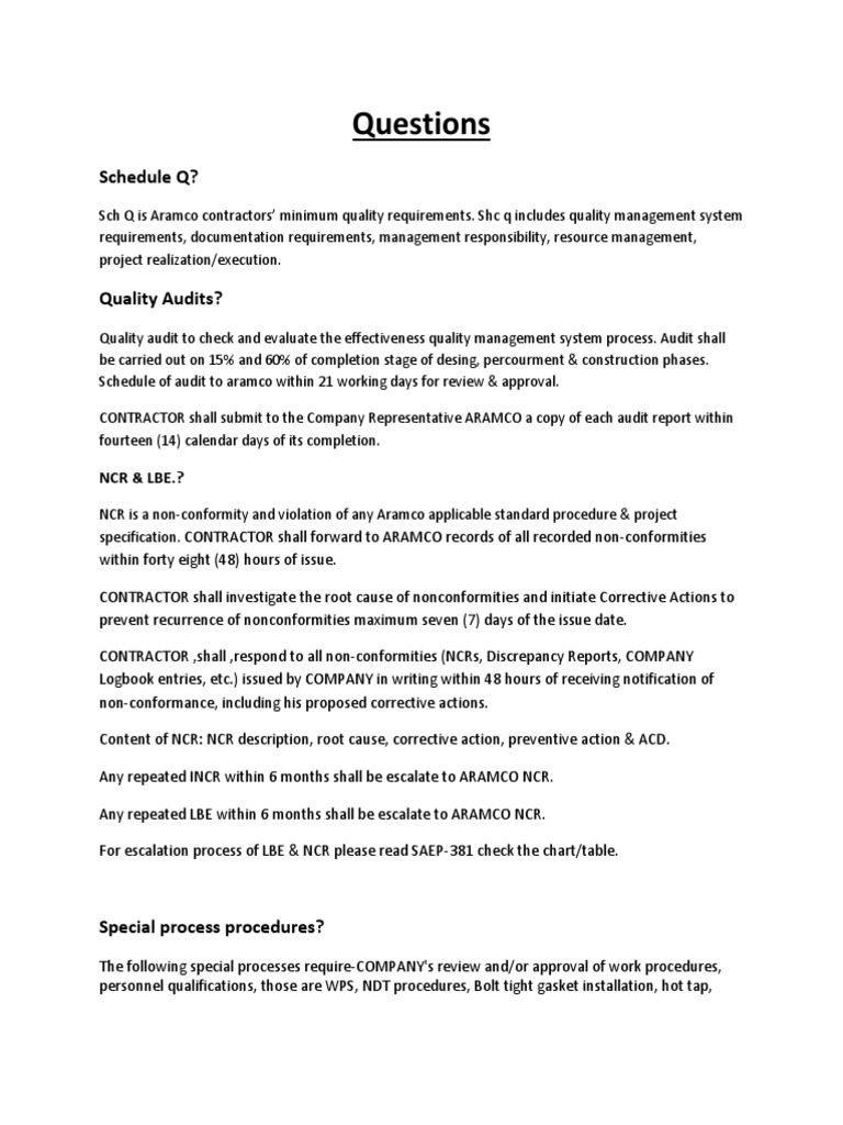 Saudi Aramco Interview Questions | Business