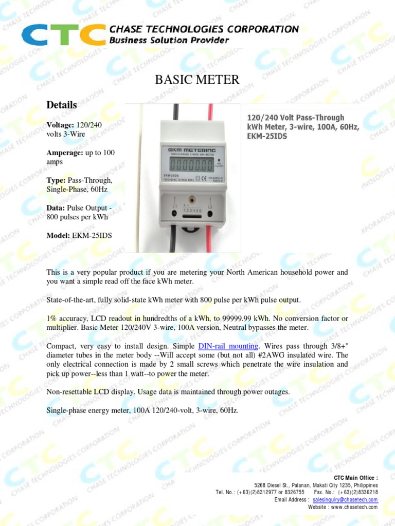 Basic Meter | PDF