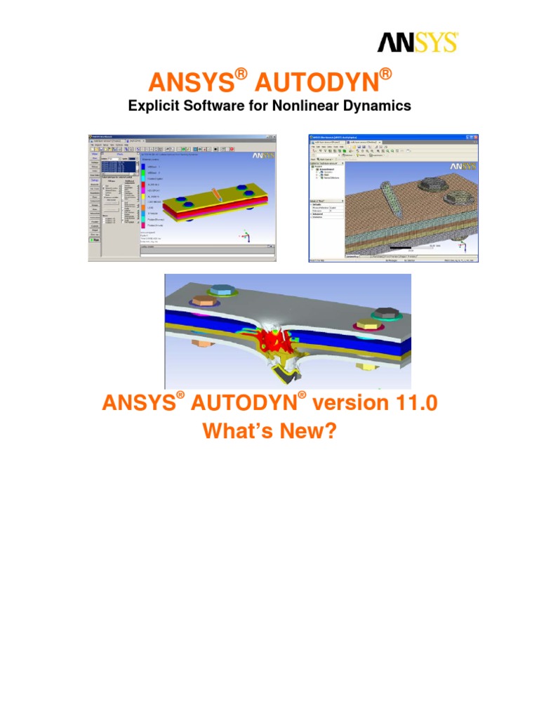 Autodyn New Features | PDF | Deformation (Mechanics) | Elasticity (Physics)