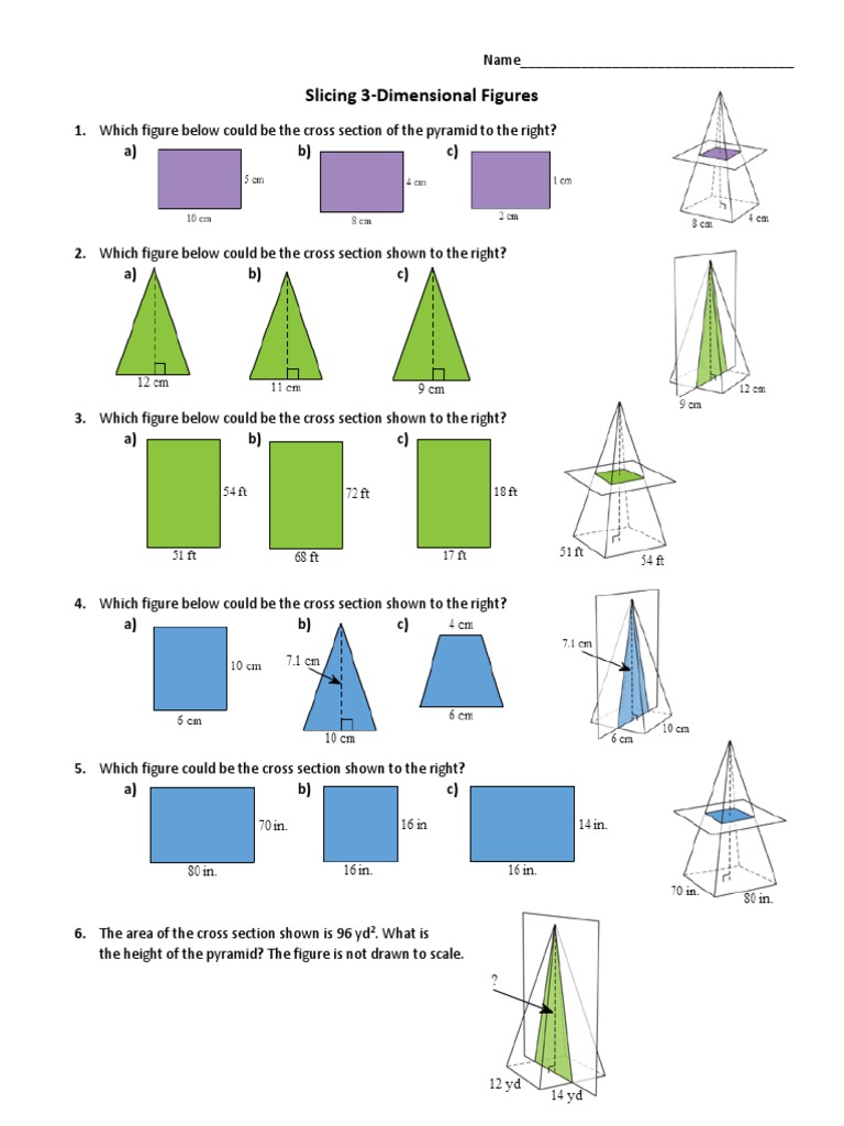 Slicing of 3-d Objects | PDF | Rectangle | Euclidean Geometry