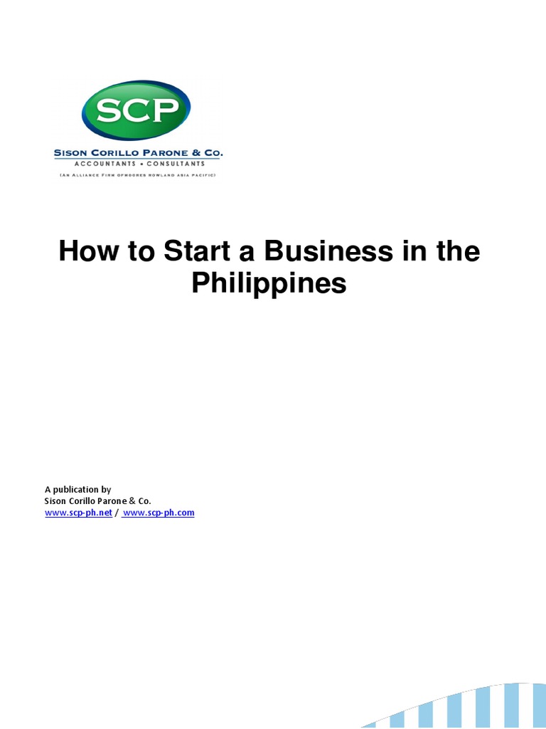 Starting a Business in the Philippines | PDF | Travel Visa | Partnership
