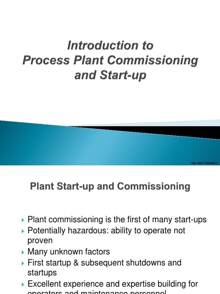 Introduction To Start-Up & Commissioning | PDF | Gas Compressor | Safety