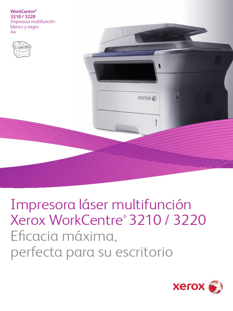 Brochure Xerox 3220 | PDF | Impresora (Computación) | Fax