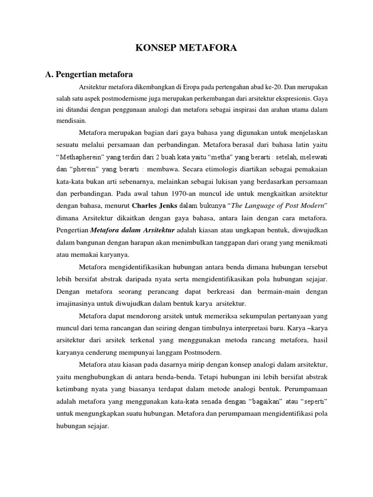 Metafora dalam Arsitektur | PDF