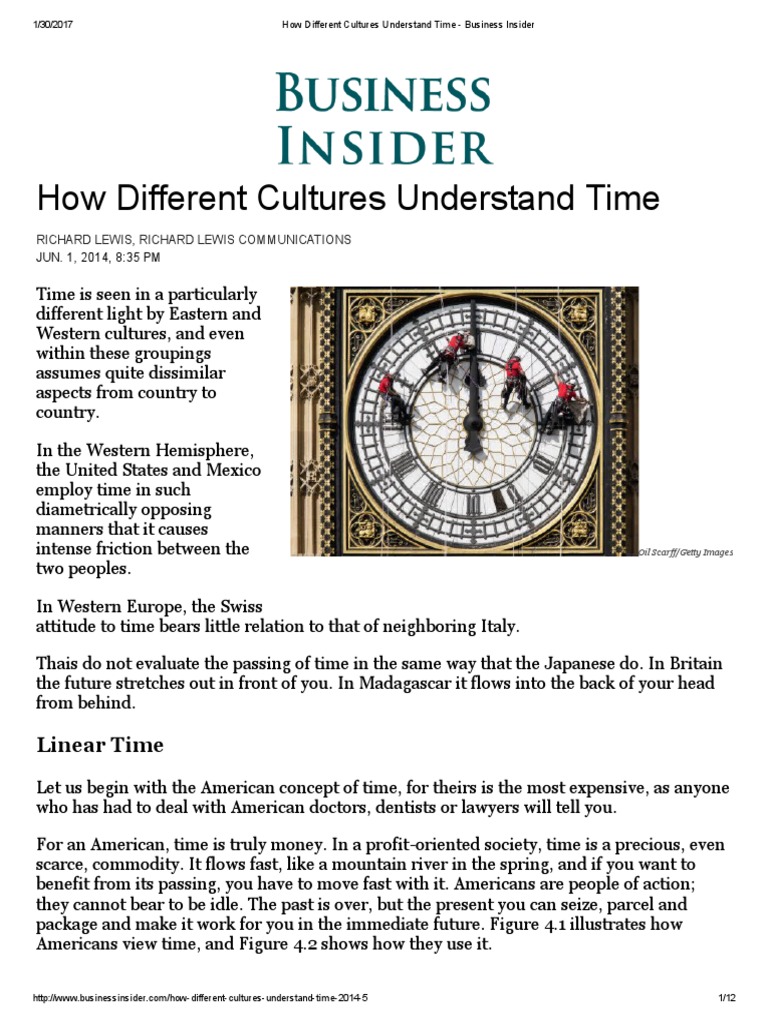 Cultural Perspectives on Time | PDF | Rituals | China