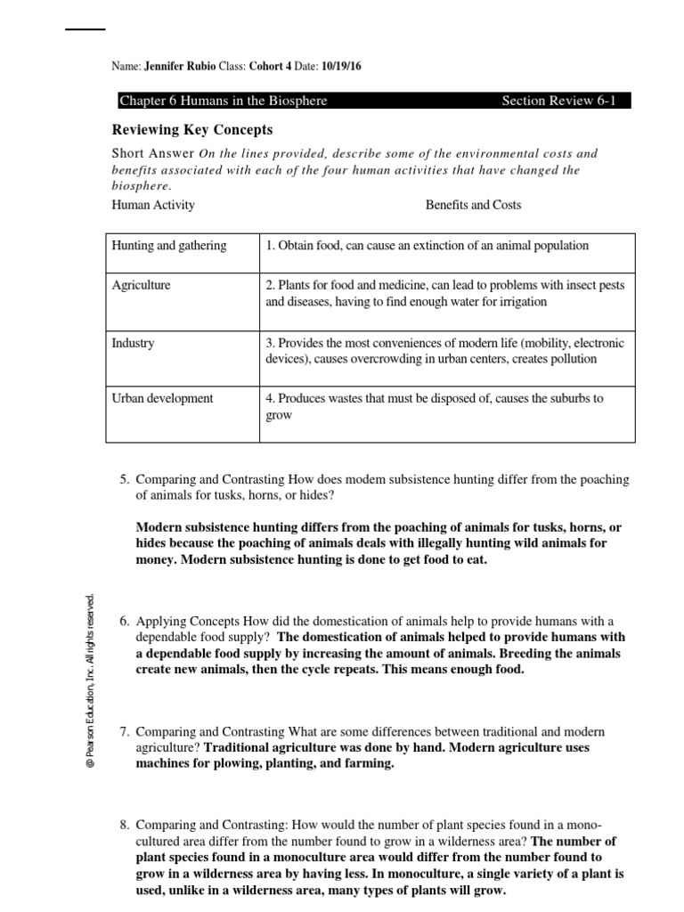 Chap 6 Biology Worksheet | PDF | Desalination | Water