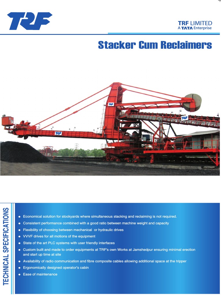 Stacker Reclaimer | PDF | Iron Ore | Rail Transport