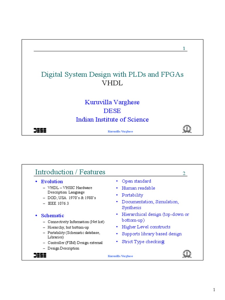 VHDL Nptel PDF | PDF | Data Type | Vhdl