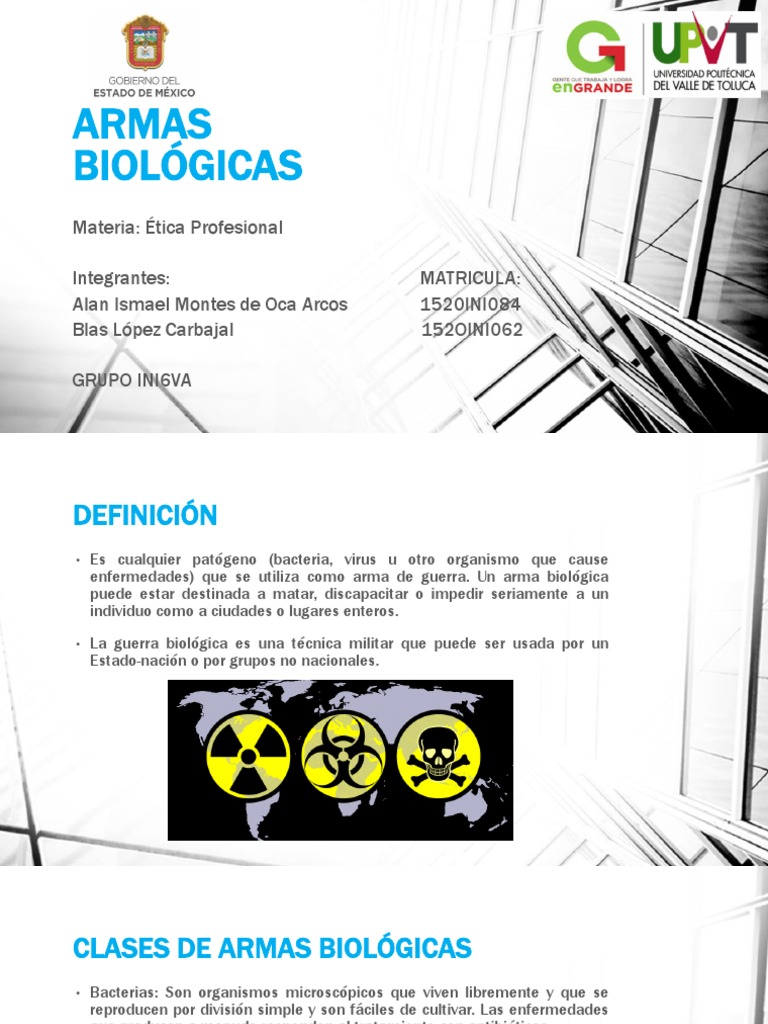 Armas Biológicas: Definición y Clases | PDF | Virus | Antibióticos