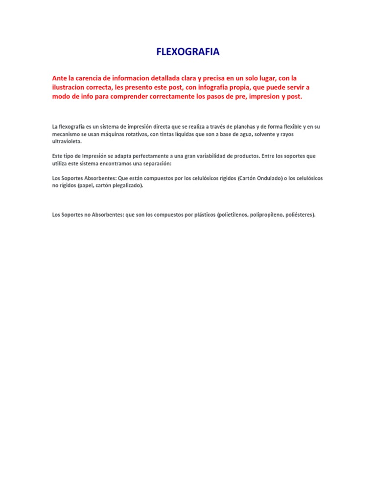 Guía Completa de Flexografía | PDF | Diseño de comunicacion | Impresión