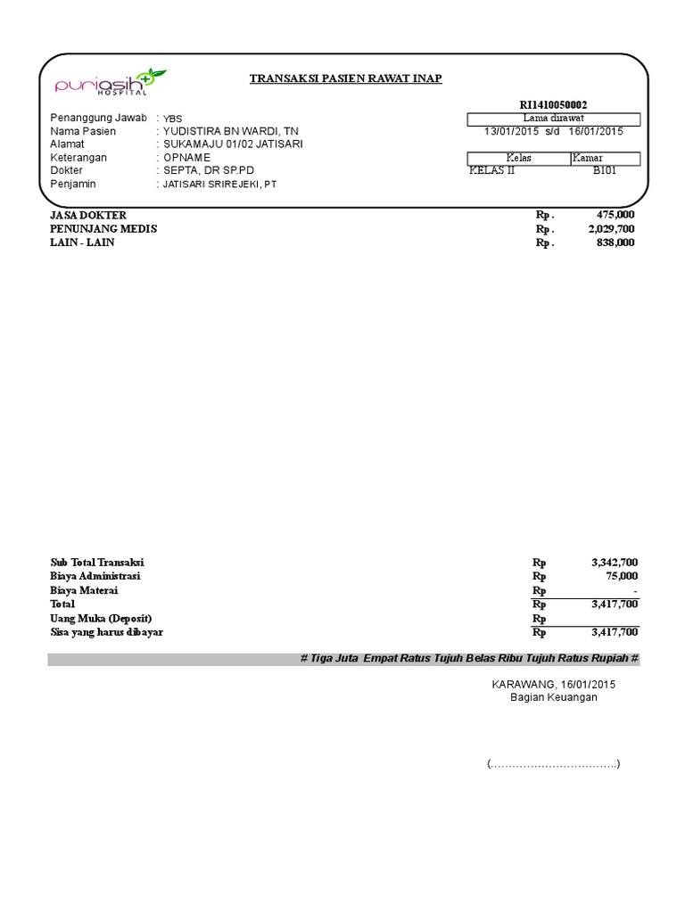 Manual Bill | PDF