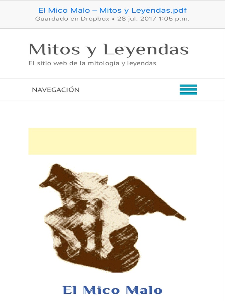 El Mico Malo – Mitos y Leyendas | Mitología griega | Mitología | Prueba ...