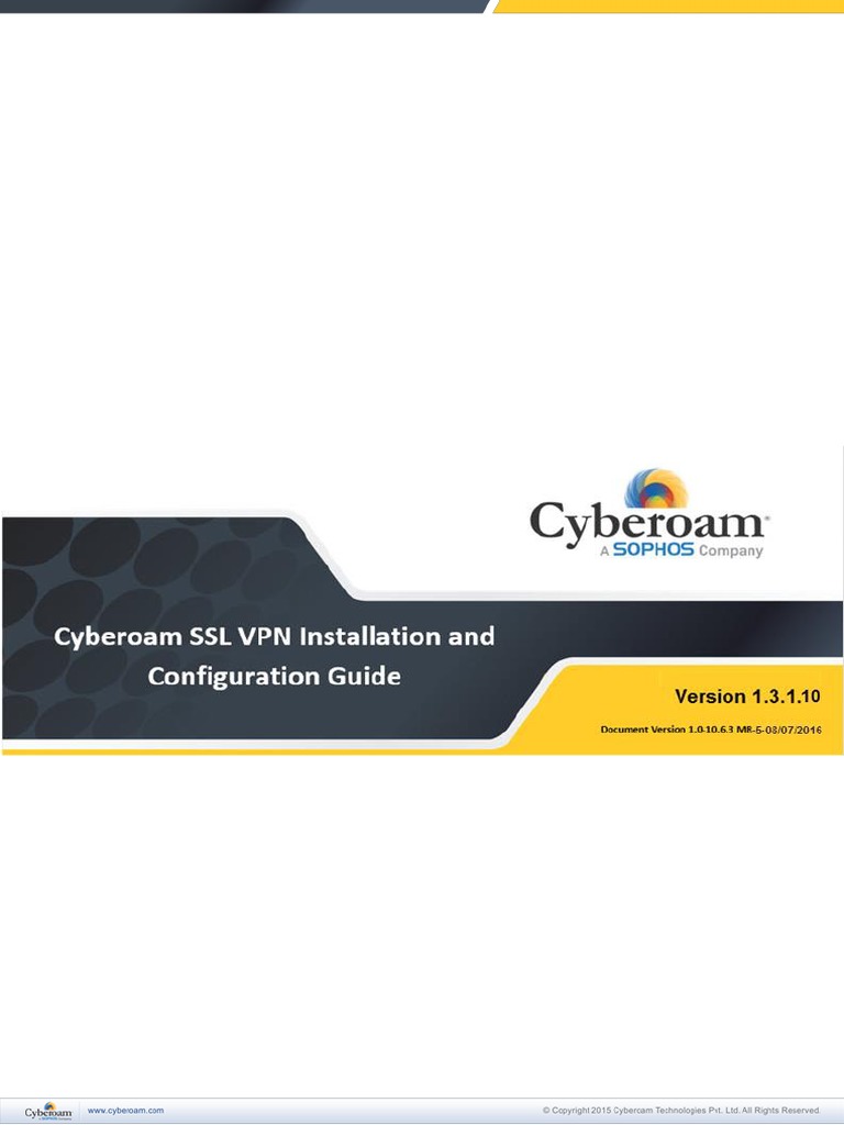 CR SSL VPN Installation and Configuration Guide | PDF | Transport Layer ...