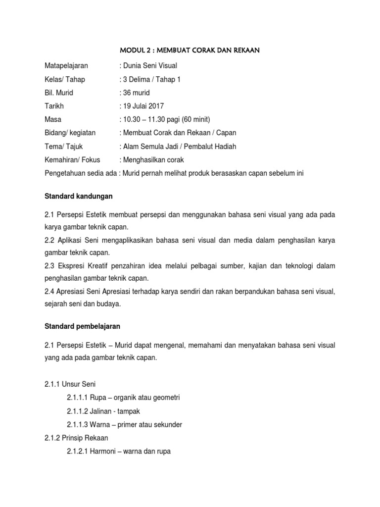 RPH PSV Capan THN 3 | PDF