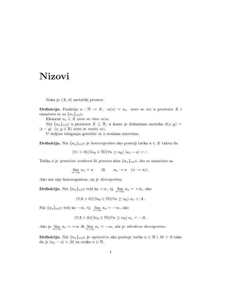 Nizovi PDF | PDF