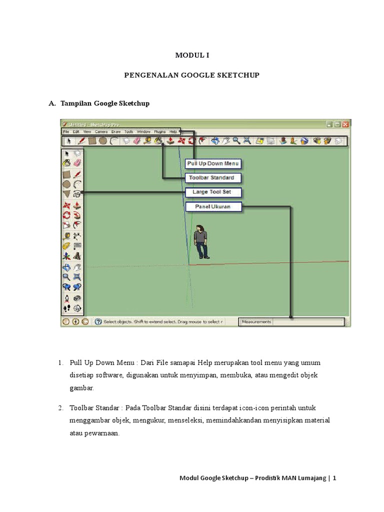 Panduan Dasar Google SketchUp | PDF | Komputer