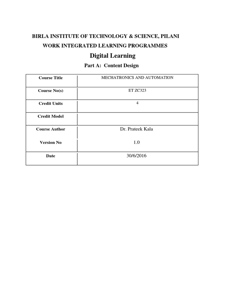 Mechatronics & Automation | Download Free PDF | Automation | Programmable Logic Controller