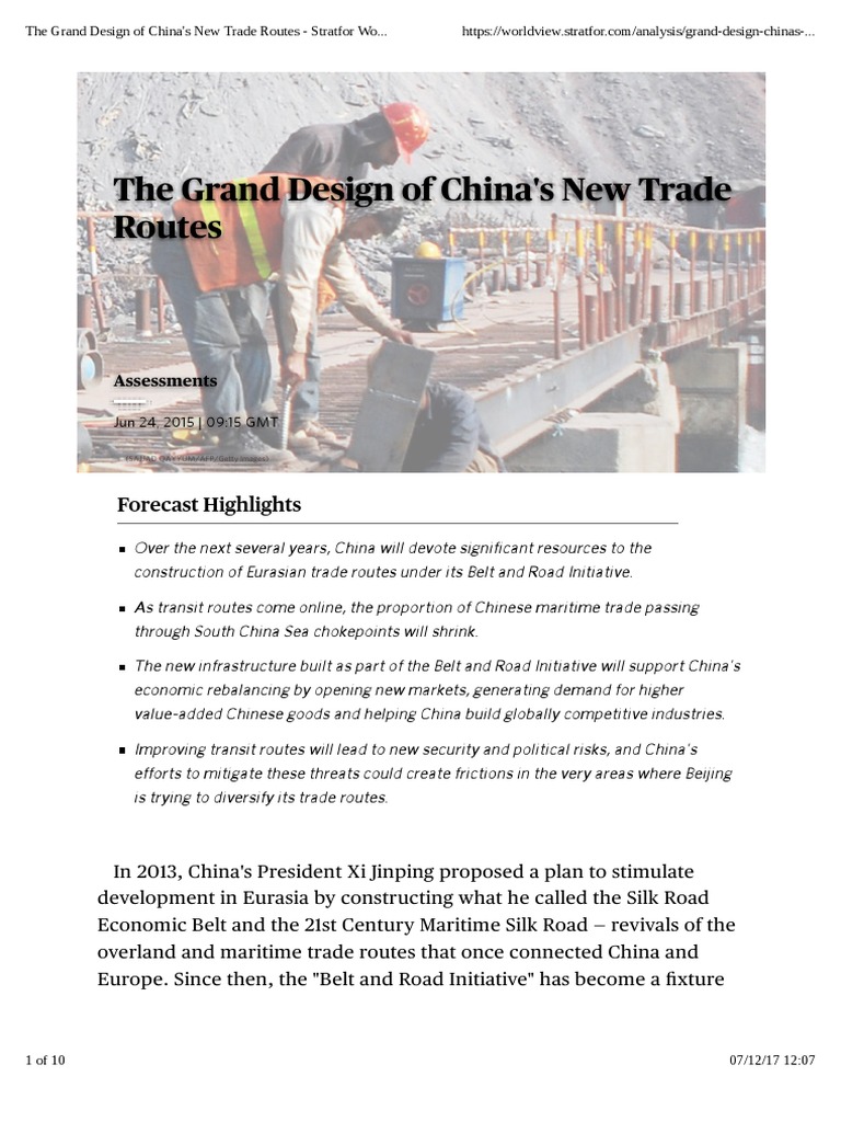 China Trade Routes | PDF | China | World Politics
