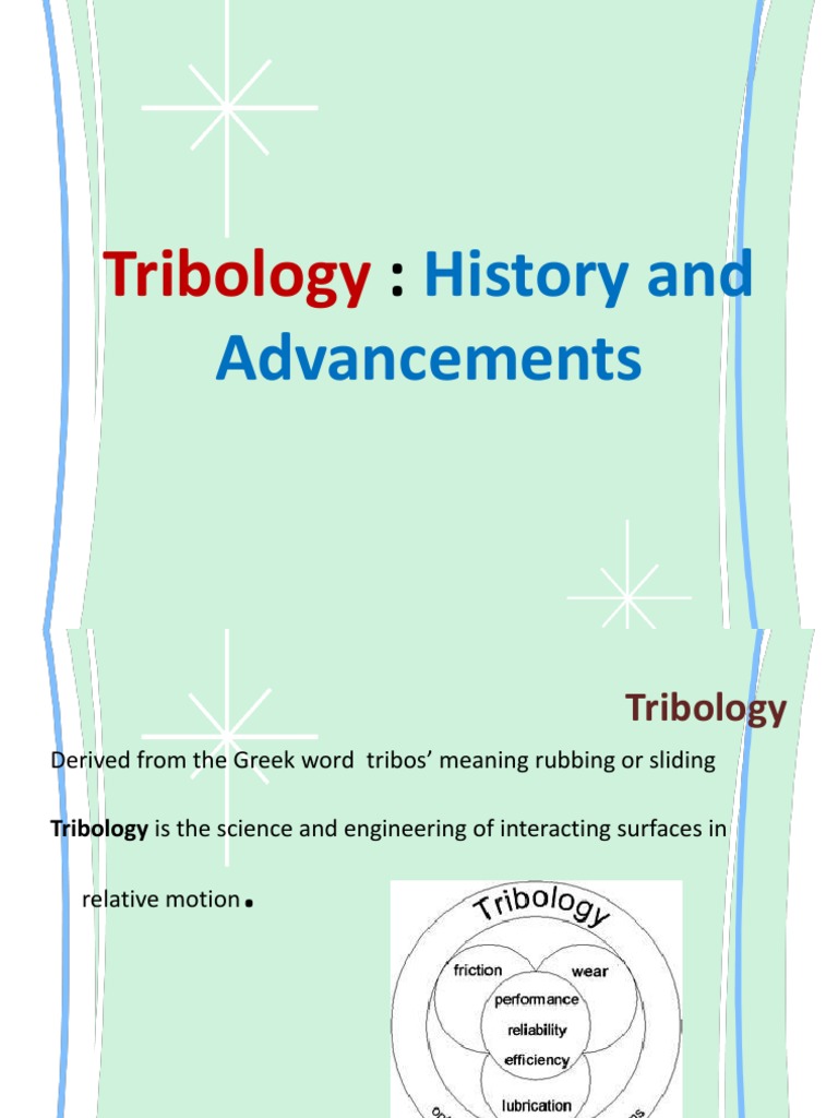 Introduction To Tribology | PDF | Wear | Friction