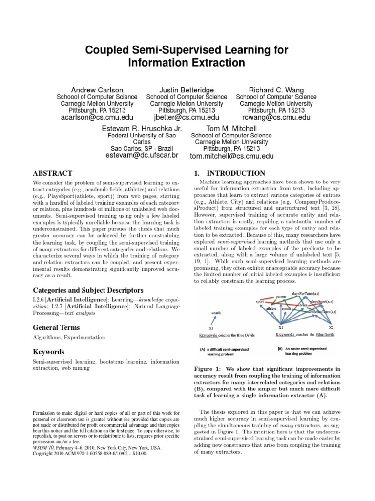Carlson Et Al. - 2010 - Coupled Semi-Supervised Learning For ... Carlson Et Al. - 2010 - Coupled Semi-Supervised Learning For ...