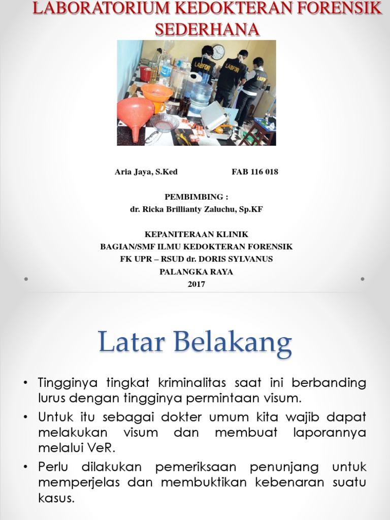 Laboratorium Forensik Sederhana | PDF