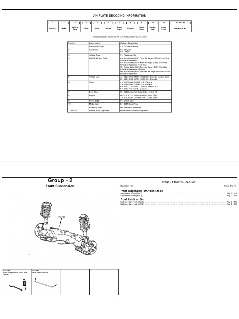 2011 300 Parts Manual | PDF | Airbag | Transportation Engineering