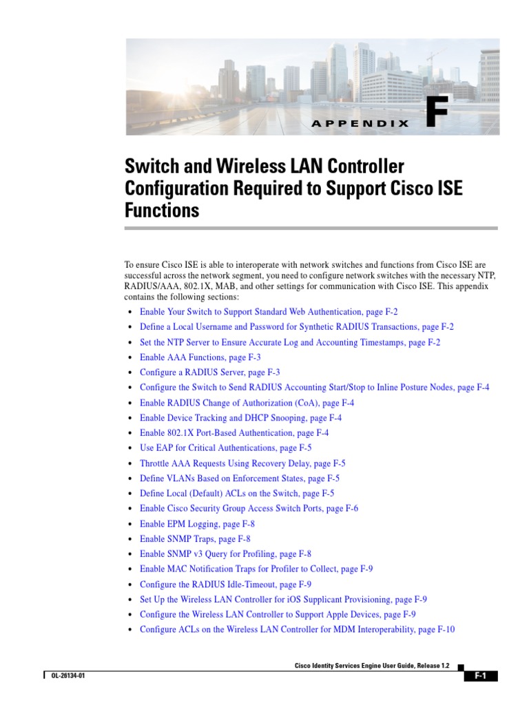 Cisco ISE Switch Configuration Guide | PDF | Radius | Ip Address