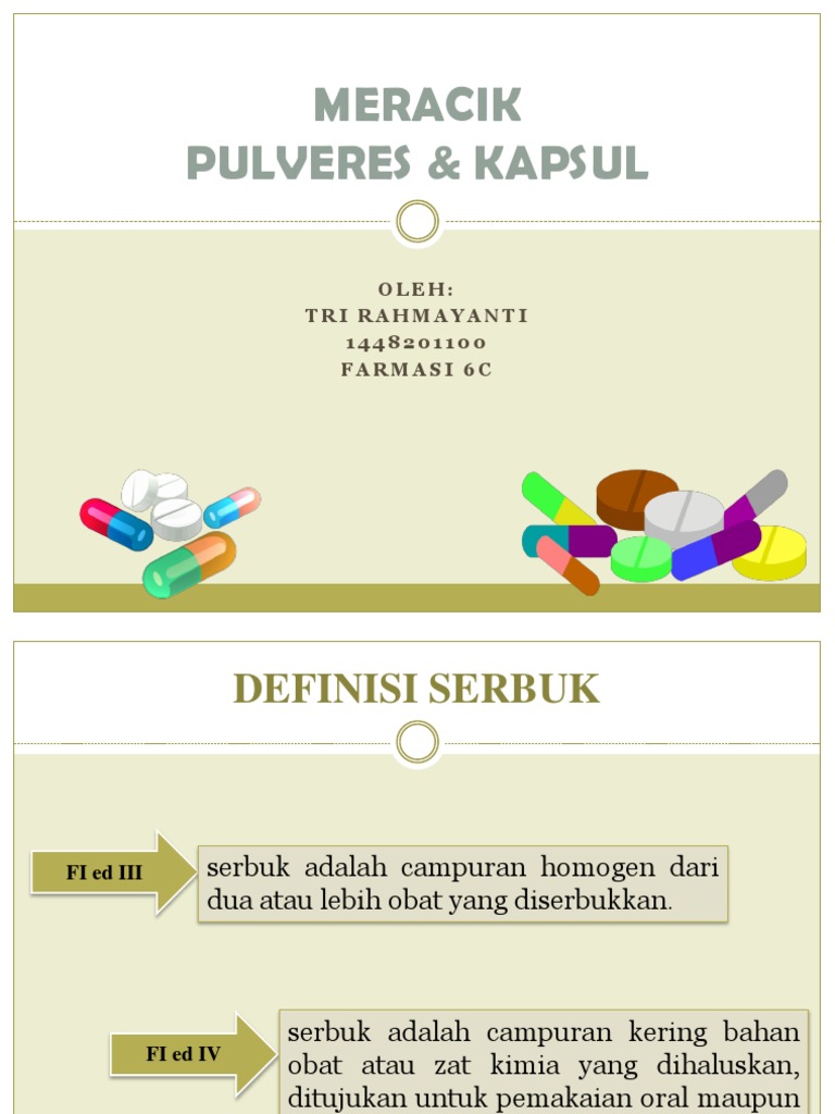 Pulveres Dan Kapsul | PDF