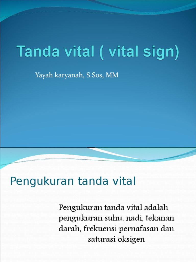 Tanda Vital Vital Sign | PDF