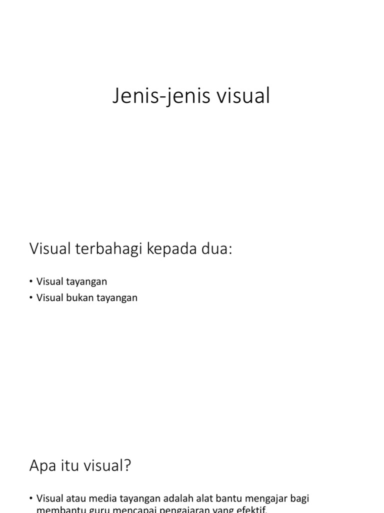 Jenis Jenis Visual | PDF