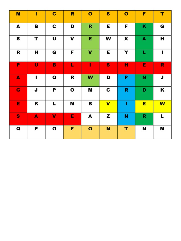 Word Square | PDF | Finance & Money Management | Sports & Recreation