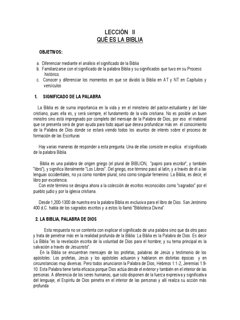 Que Es La Biblia | PDF | Viejo Testamento | Biblia