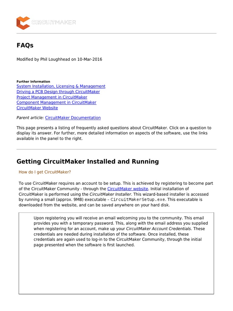 Online Documentation For Altium Products Circuitmaker Faqs 2016 03 10 Pdf 