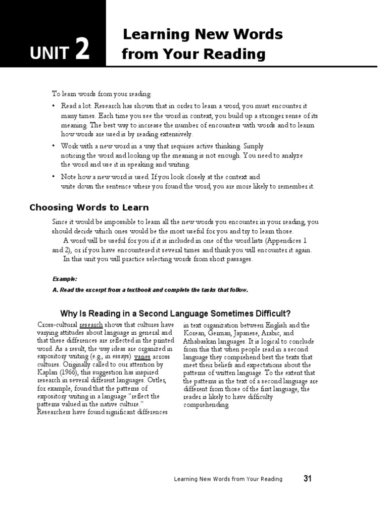 Learning New Words | PDF | Word | Symbols