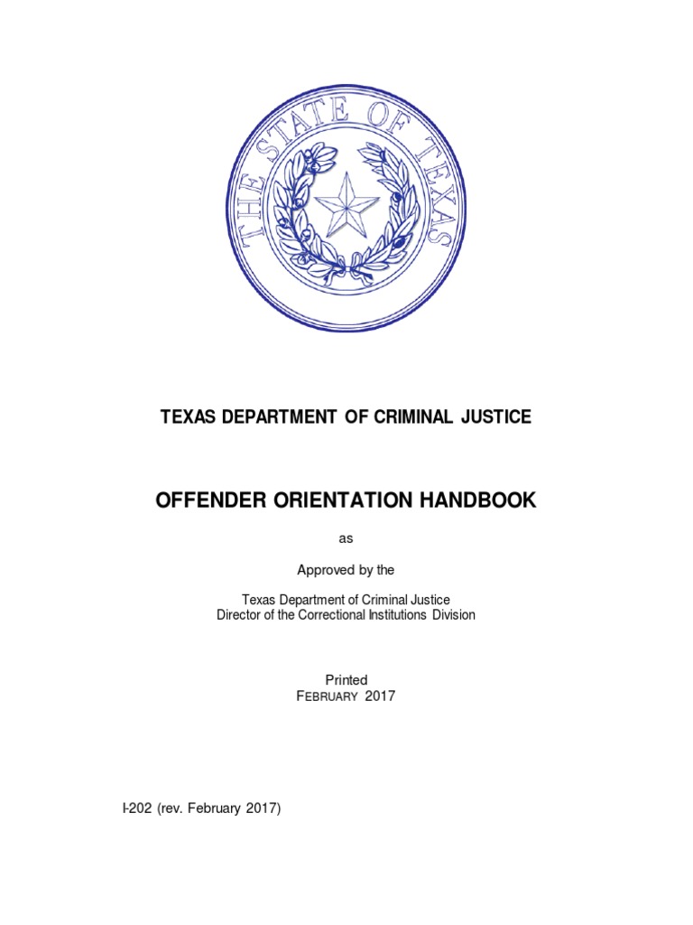 Offender Orientation Handbook English | Download Free PDF | Prison ...