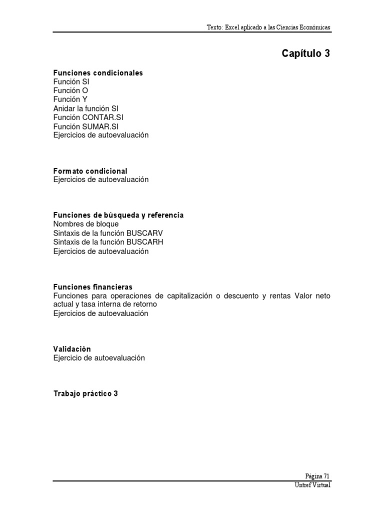 Excel Aplicado A Cs Economicas Cap3 | PDF | Microsoft Excel | Tabla (base de datos)