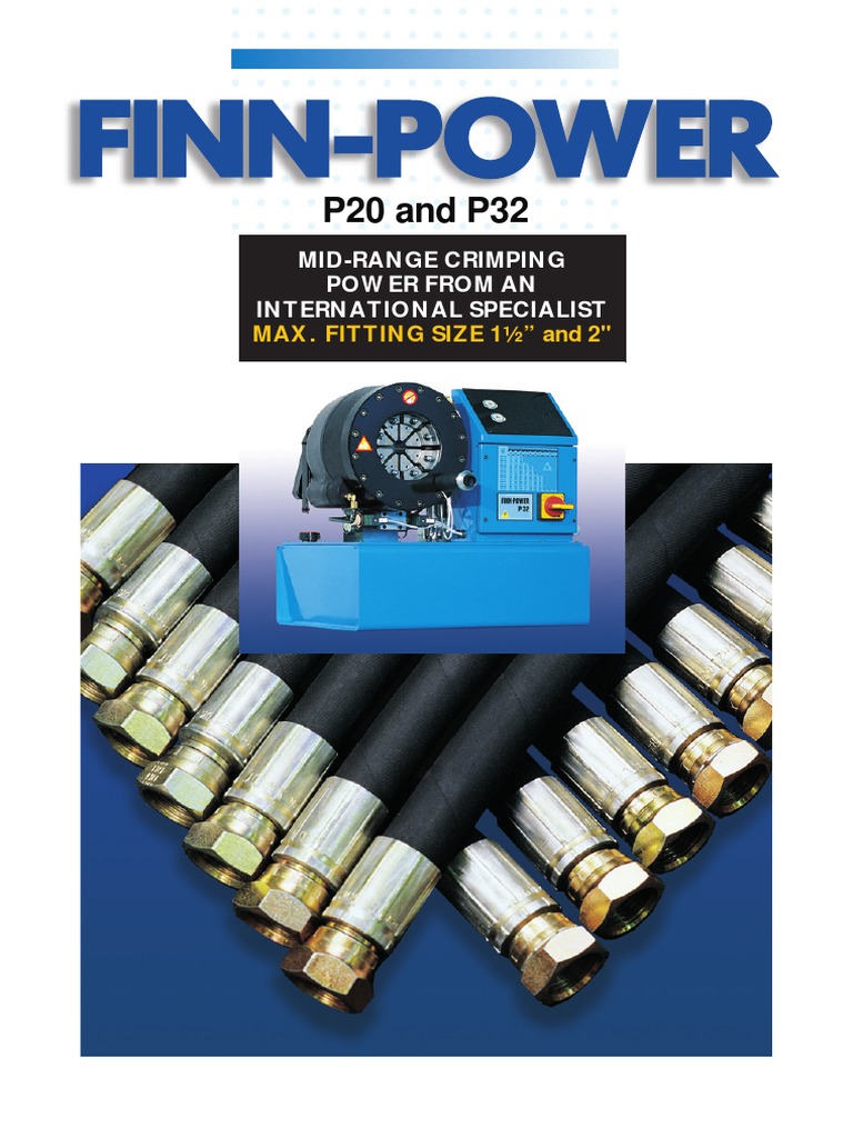 Finn-Power P20 and P32 Crimping Machines | PDF | Manufactured Goods