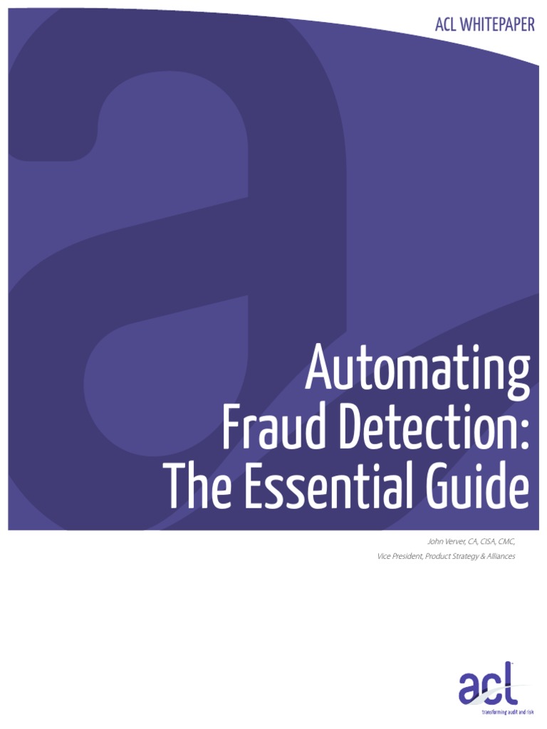 Whitepaper Automating Fraud Detection Guide | PDF | Business Process | Fraud
