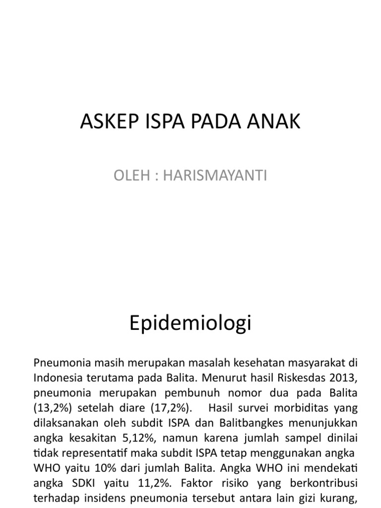 Askep Ispa Pada Anak | PDF