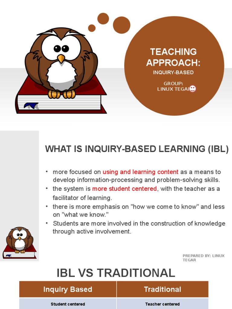 Ibl Presentation Linuxtegar | PDF | Inquiry Based Learning | Teaching