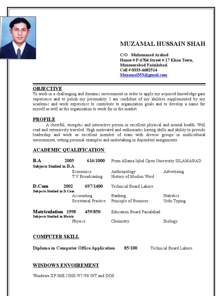 Shah CV | PDF | Microsoft Windows