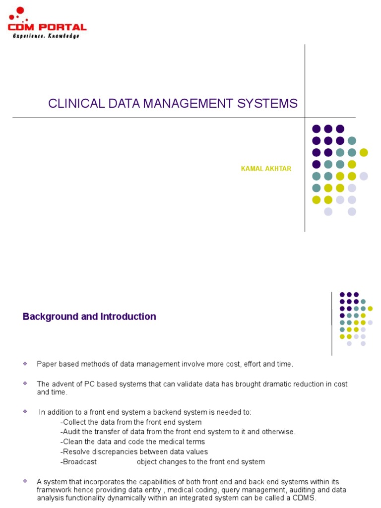 Clinical Data Management Systems | PDF | Sas (Software) | Information ...