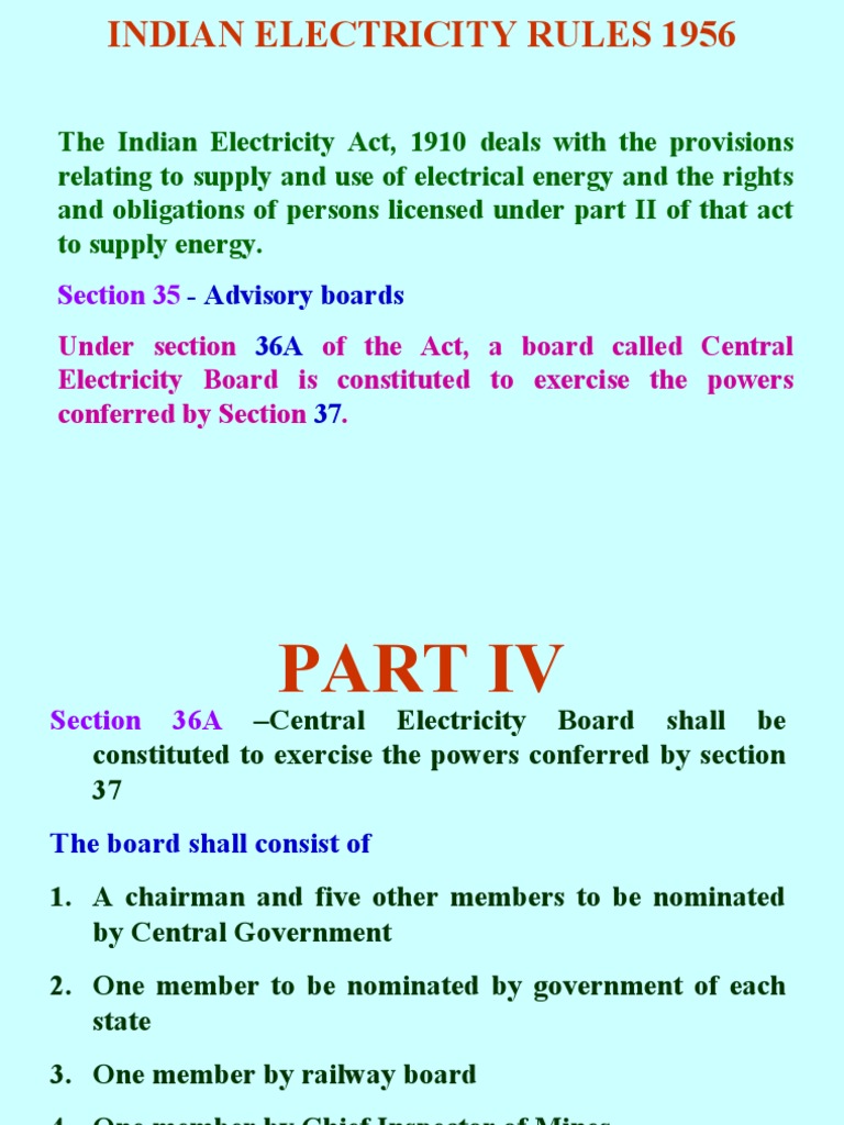 Indian Electricity Rules 1956 Overview | PDF | High Voltage | Insulator ...