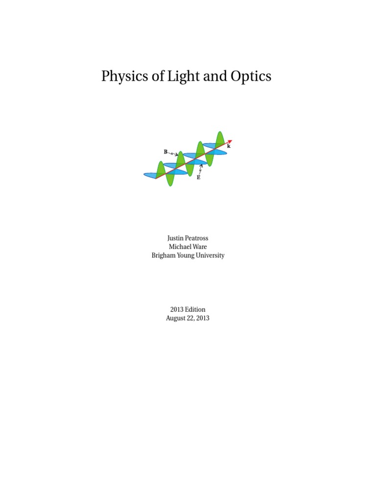 Physics of Light and Optics | PDF | Euclidean Vector | Polarization (Waves)