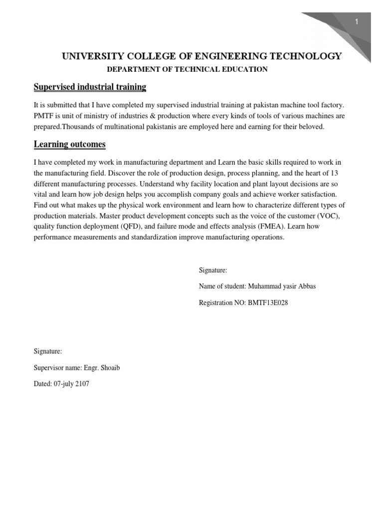 Pakistan Machine Tool Factory Report | PDF | Welding | Construction
