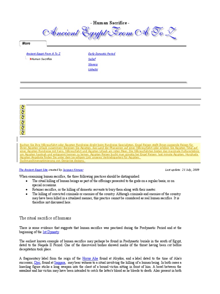 Human Sacrifice In Ancient Egypt Pdf Ancient Egypt Funeral